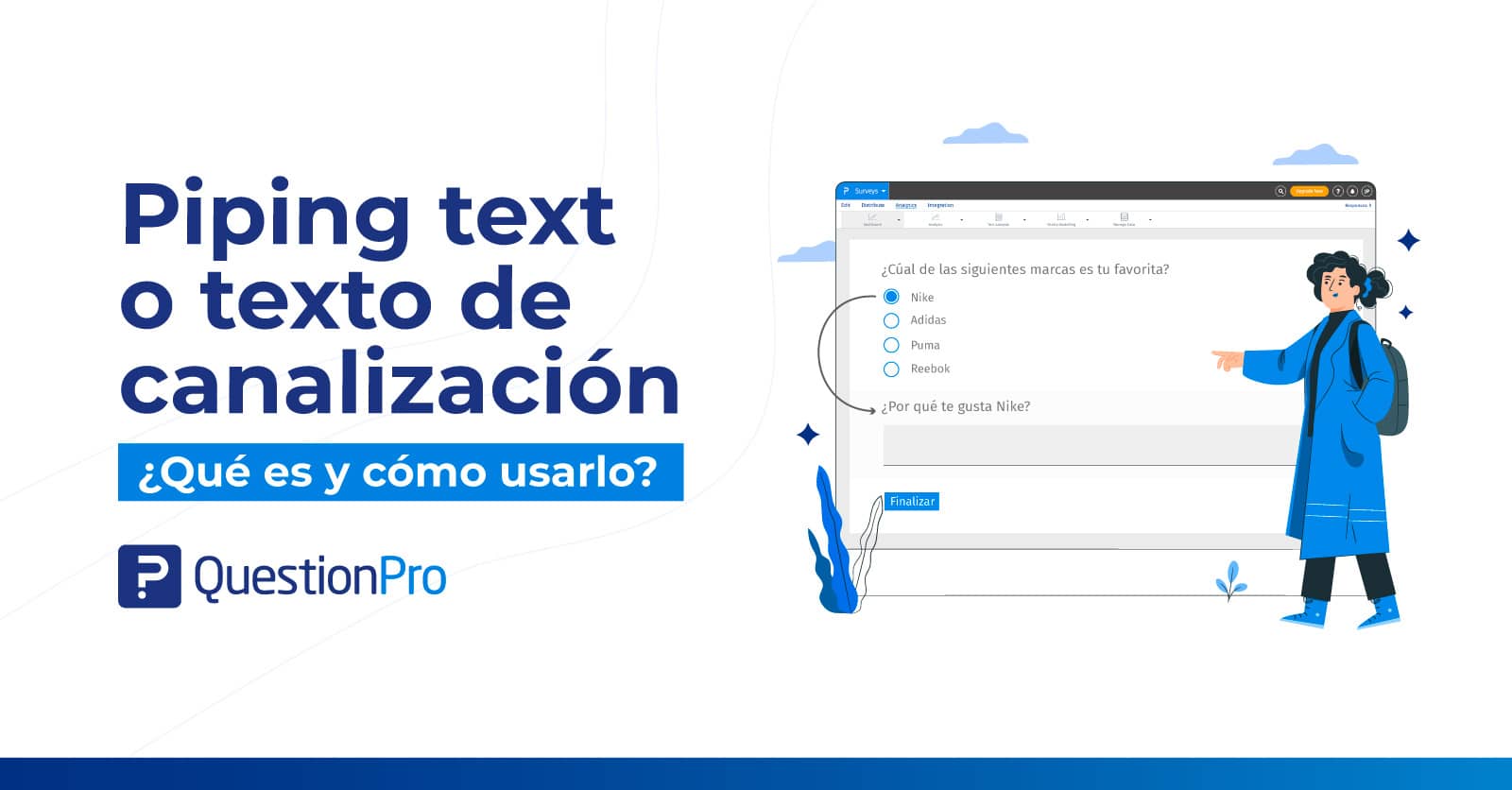 Piping text o texto de canalización.