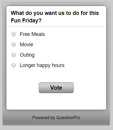 Online Polls | Free Online Polls | QuestionPro