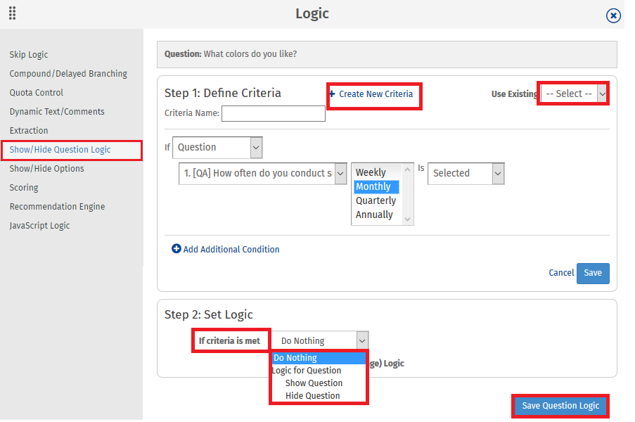 Show or Hide Questions | QuestionPro Survey Tools Show or Hide Questions | QuestionPro Survey Tools